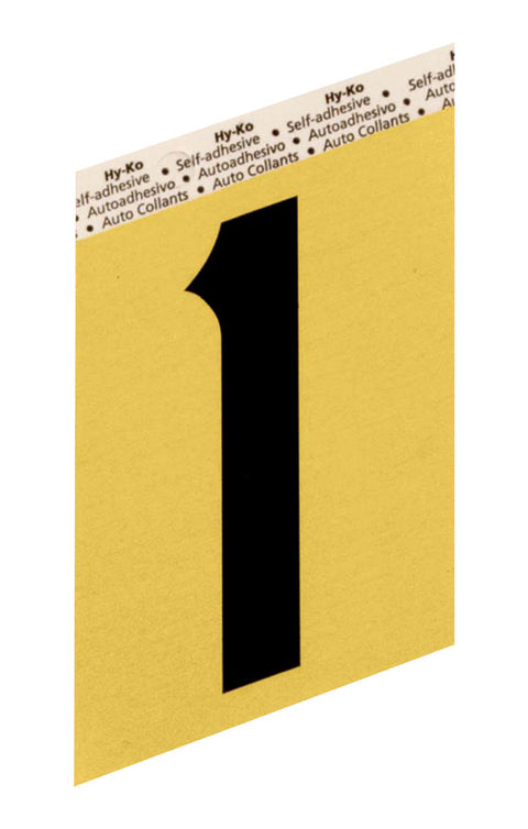 Hy-Ko Self-Adhesive Black Aluminum Number 1 3-1/2 in. – Shell Lumber ...