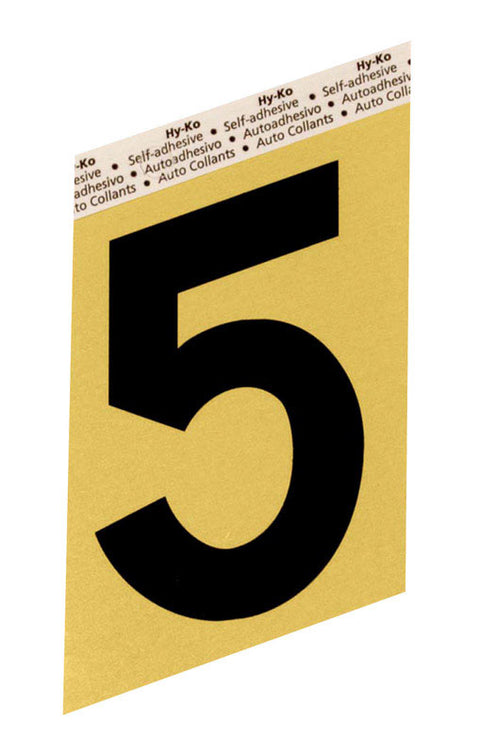 Hy-Ko Self-Adhesive Black Aluminum Number 5 3-1/2 in. – Shell Lumber ...