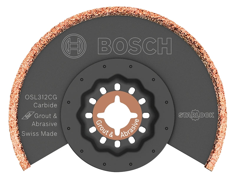 Bosch Starlock OSL312CG Oscillating Grinding Blade, 3-1/2 in, Carbide ...