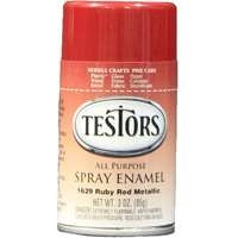 Testors 1629T Craft Spray Paint, Metallic, Flake Red, 3 oz – Shell ...