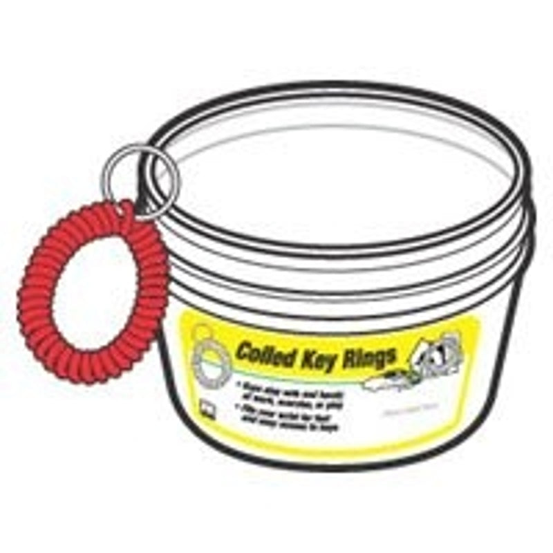 Hy-Ko KB152-BKT Key Ring, 1 in OD Dimensions, Coiled, Pack of 40 ...