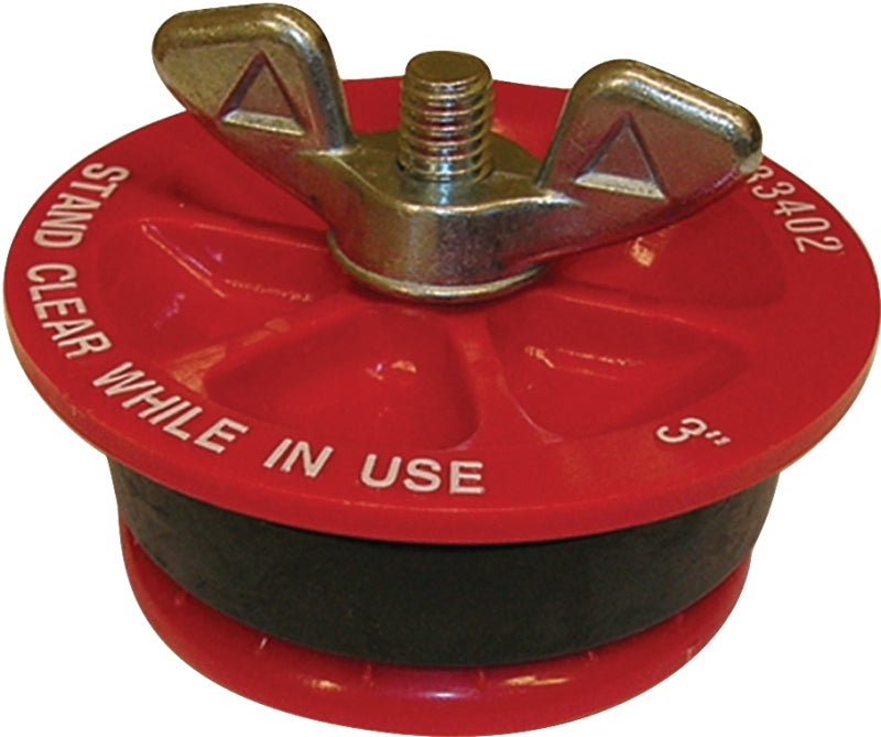 Oatey 33402 Test Plug, 3 in Connection, Plastic, Red – Shell Lumber and ...