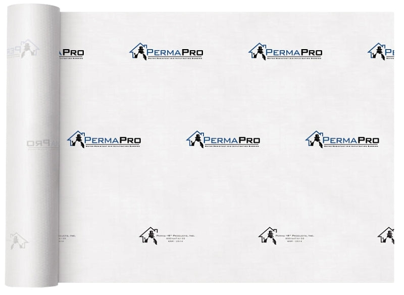 PermaPro 509100 PRO House Wrap, 12 to 15, 100 ft L, 9 ft W, Polypropyl ...