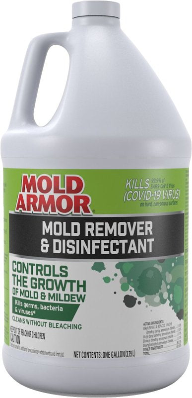 Mold Armor FG550 Mold Remover and Disinfectant, 1 gal, Liquid, Benzald ...