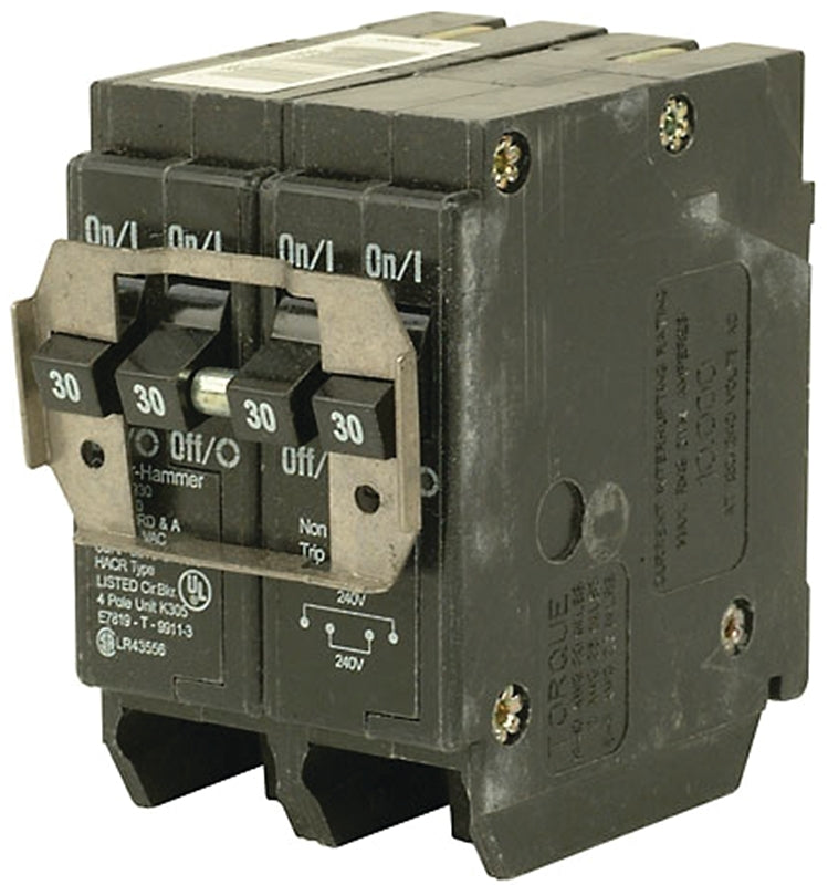 Cutler-Hammer BQ230230 Circuit Breaker with Rejection Tab, Quad, Type ...