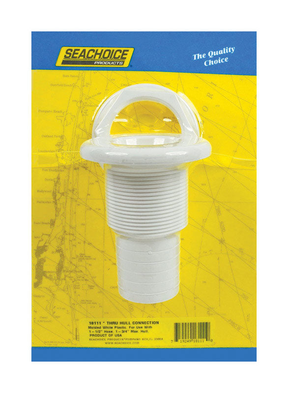 Seachoice Plastic Thru Hull Connector 1-1/2 in. W x 3 in. L 1 pc ...