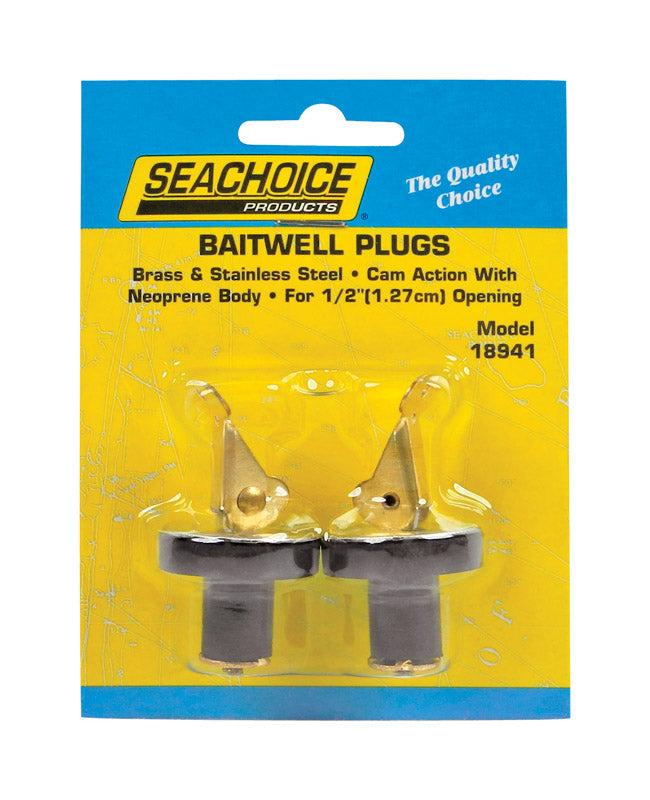 Seachoice Neoprene Deck and Baitwell Plugs 1/2 in. W x 11.5 in. L 2 pc ...