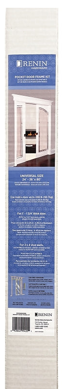 Renin PD3068MKDBB Pocket Door Frame Kit, 36 in W, 80 in H, Commercial ...
