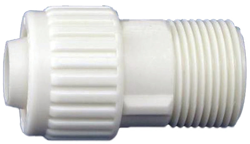 Flair-It 16872 Tube to Pipe Adapter, 3/4 in, PEX x MPT, Polyoxymethyle ...