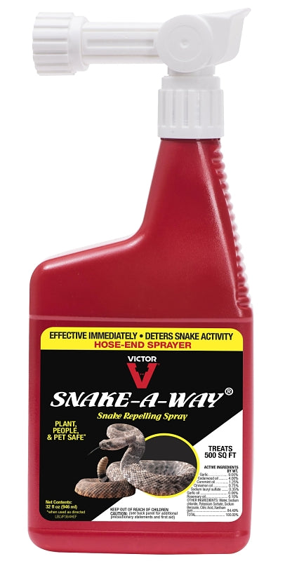 Victor Snake-A-Way VP364HE Hose-End Spray, Repels: Venomous and Non-Ve ...