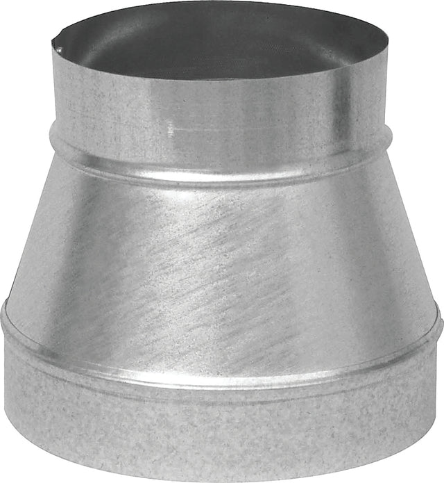 Imperial GV0790 Stove Pipe Reducer, 8 x 6 in, 26 ga Thick Wall, Galvan ...