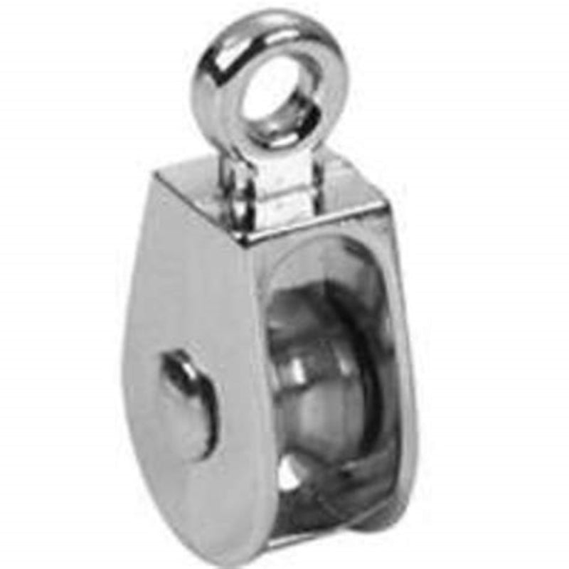 Campbell T7655112N Pulley, Single Sheave, 7/32 in Dia Eye, 5/16 in Rop ...