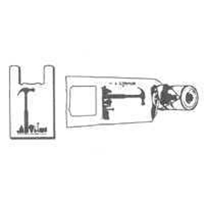 Hilex Poly 8035080 Roll Bag, L, 6-1/2 in L, 11 in W, Plastic, White, P ...