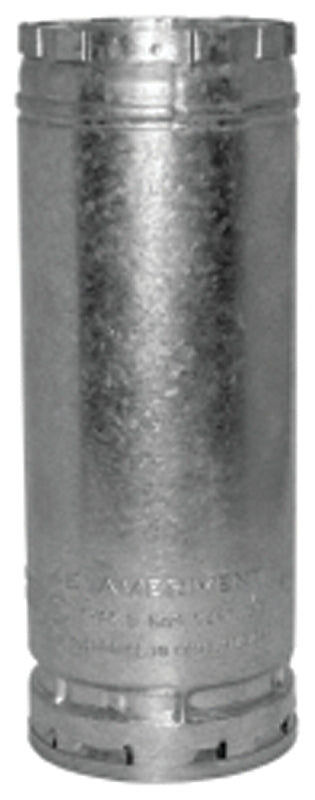 AmeriVent 6E12 Type B Gas Vent Pipe, 6 in OD, 12 in L, Galvanized Stee ...