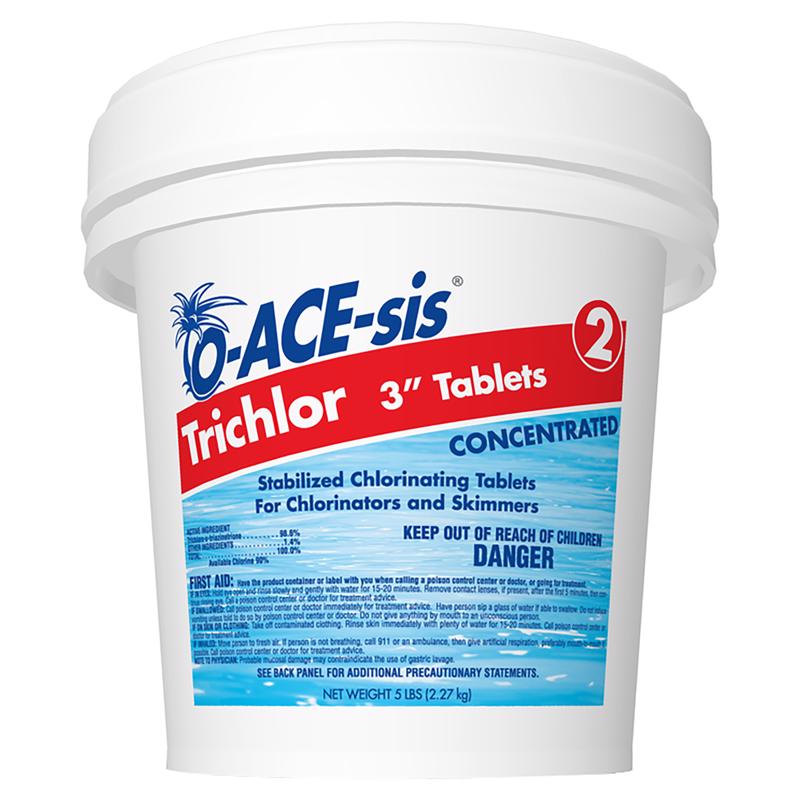 O-ACE-sis 3″ Tablet Trichlor 5 lb, Pack of 8, Pack of 8 – Shell Lumber ...