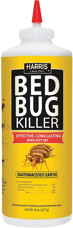 Harris HDE-8 Bed Bug Killer, Powder, Spray Application, 8 oz, Bottle ...