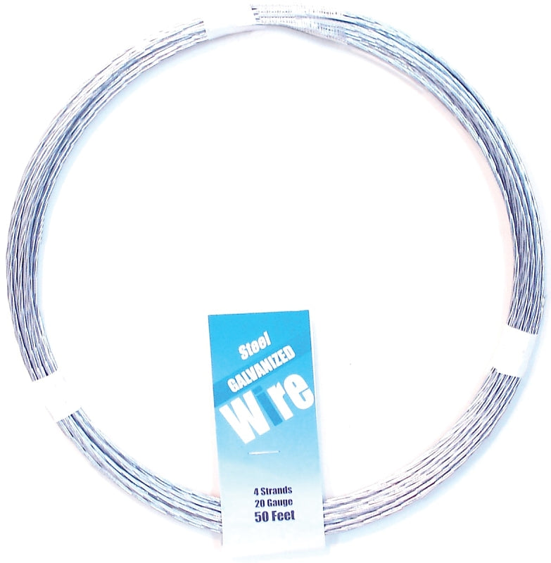 Midwest Fastener 11270 Stranded Guy Clothesline, 50 ft L, Steel – Shell ...