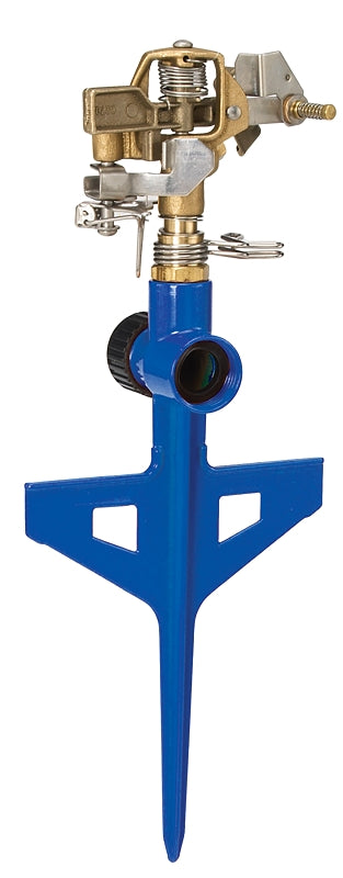 Dramm 15065 Stake Impulse Sprinkler, Blue, Full-Circle, Part-Circle, 7 ...