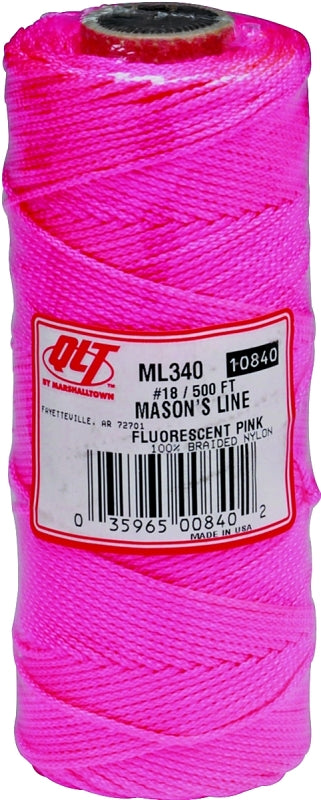 Marshalltown ML340 Mason Line, 500 ft L Line, Fluorescent Pink Line ...