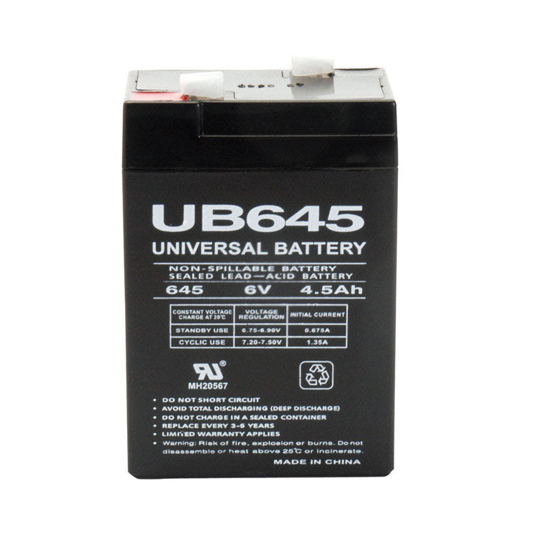 Universal Power Group UB645 Sealed Lead Acid Automotive Battery 4.5 am ...