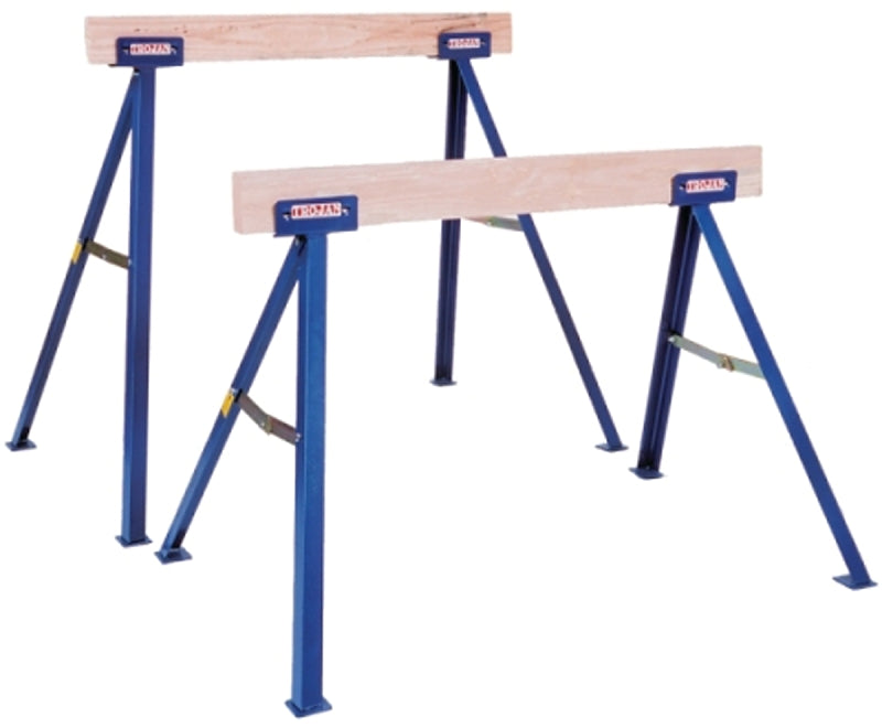 Qualcraft TS27 Sawhorse, 27 in H, Steel, Blue – Shell Lumber and Hardware
