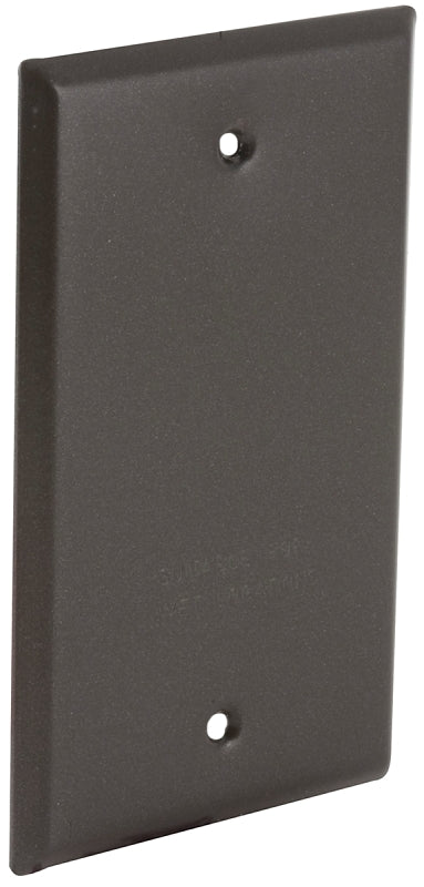 Hubbell 5173-2 Cover, Blank, Flat, 4-17/32 in L, 2-25/32 in W, 1-Gang ...