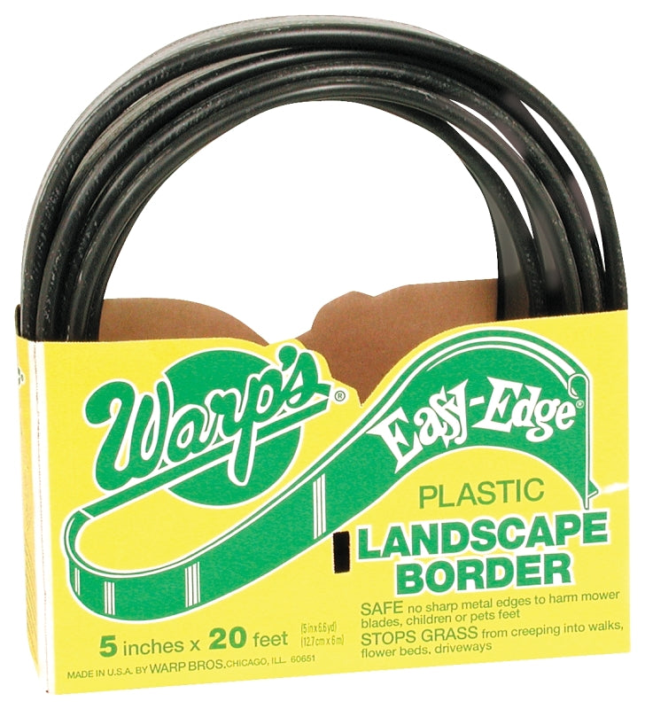 Warp's Easy-Edge Series LB-520-B Landscape Border, 20 ft L, 5 in H, Pl ...