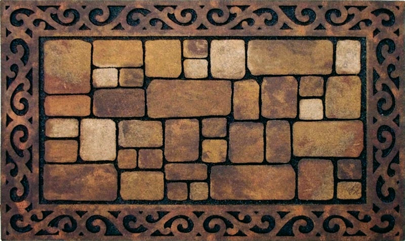 Apache Mills Masterpiece AP764-4000F Door Mat, 18 in W, Rectangular ...