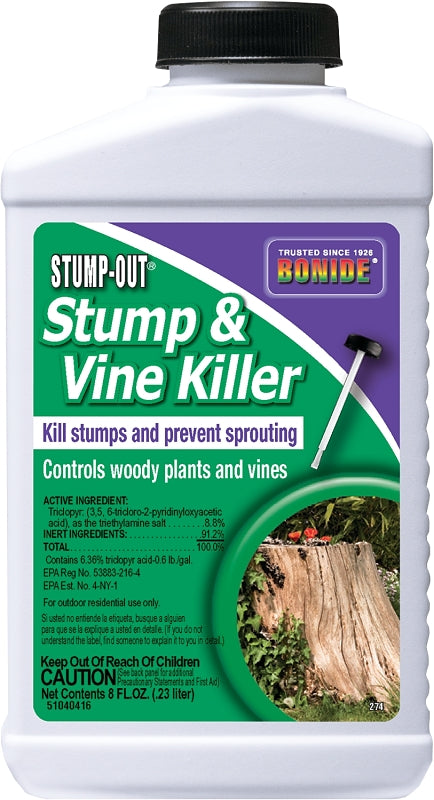 Bonide 274 Stump and Vine Killer, Liquid, Gold/Yellow, 8 oz Bottle ...