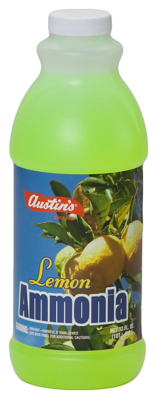 Austin 54200-00047 All-Purpose Lemon Ammonia, 1 qt Bottle, Liquid, Lem ...