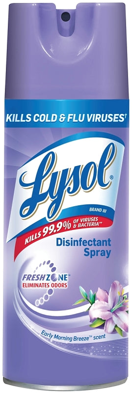 Lysol 1920080833 Disinfectant Cleaner, 12.5 oz, Gas, Early Morning Bre ...