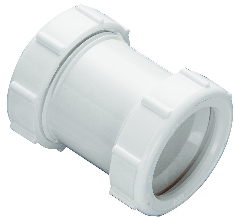 Plumb Pak PP20554 Sink Drain Coupling, 1-1/2 in, Slip Joint, PVC, Whit ...