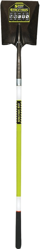 Structron 49751 Square Point Shovel, 9-1/2 in W Blade, 14 ga Gauge, St ...