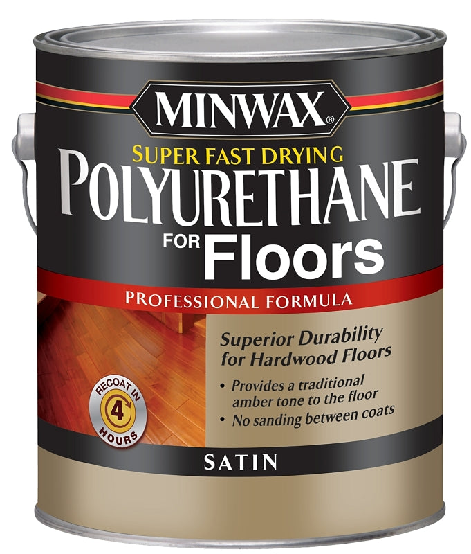 Minwax 130220000 Polyurethane, Oil Base, Clear, Liquid, 1 gal Can, 0.9 ...