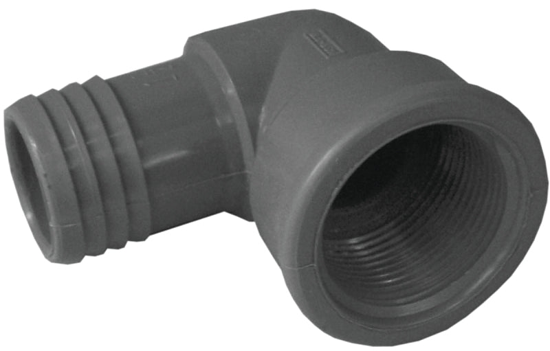 Boshart UPVCFE-12 Combination Pipe Elbow, 1-1/4 in, Insert x FPT, 90 d ...
