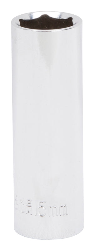 Vulcan MT6507032 Drive Socket, 15 mm Socket, 3/8 in Drive, 6-Point, Ch ...