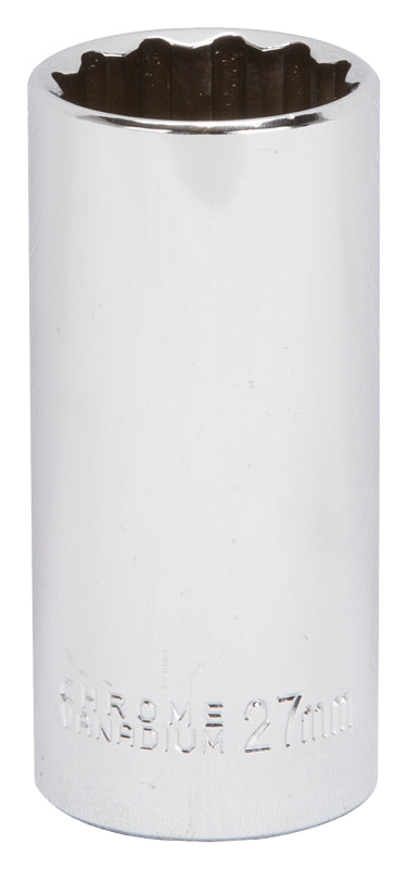 Vulcan MT6528987 Drive Socket, 27 mm Socket, 1/2 in Drive, 12-Point, C ...