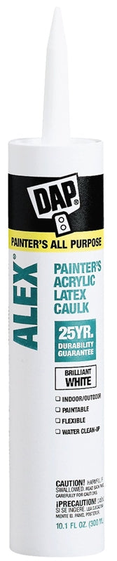 DAP Alex White Acrylic Latex Caulk 10.1 oz – Shell Lumber and Hardware