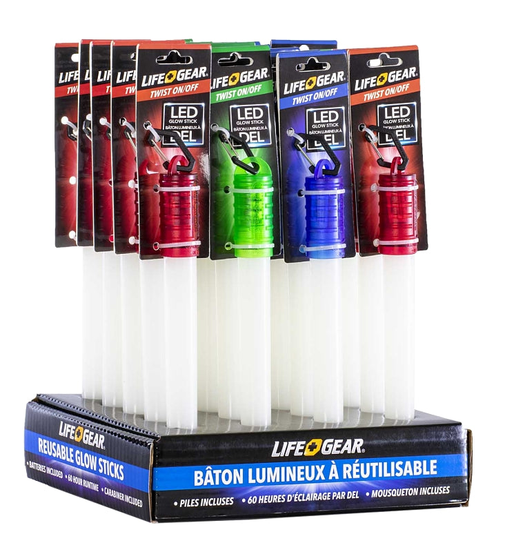 Dorcy 41-3678 Reusable Twist Glow Stick, LR44 Battery, LED Lamp – Shell ...