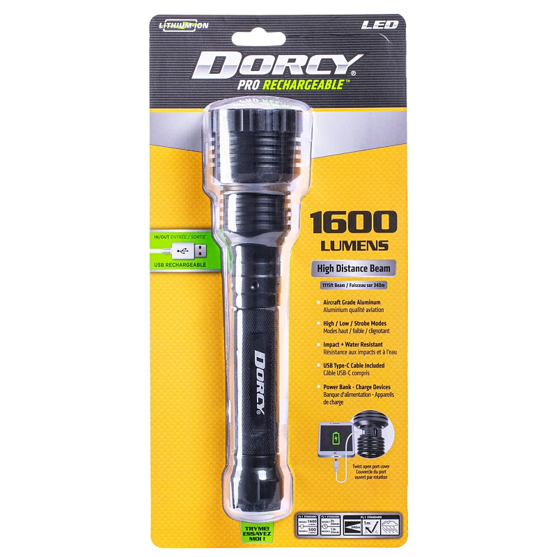 Dorcy Pro Series 41-4299 Rechargeable Flashlight, 7200 mAh, Lithium-Io ...