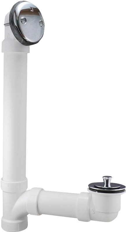 Keeney 620APVC Bath Drain Assembly, Brass/Die-Cast Zinc/PVC, Chrome ...