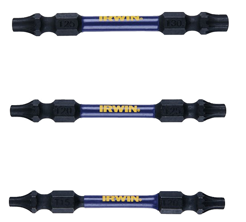 Irwin 1892093 Impact Bit Set, Steel, 3-Piece, Double-Ended – Shell ...