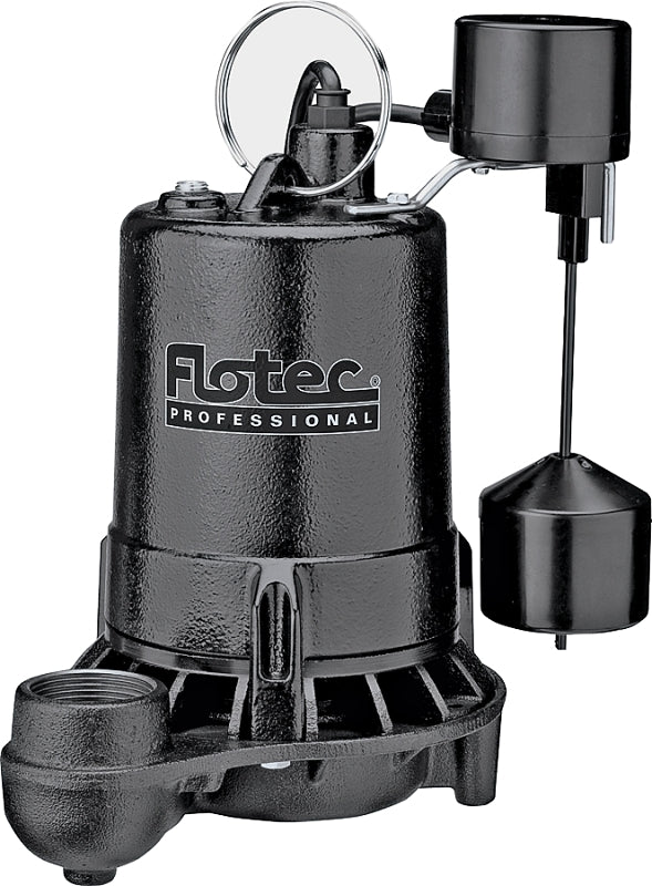 Flotec Professional Series E50VLT Sump Pump, 1-Phase, 6 A, 115 V, 0.5 ...