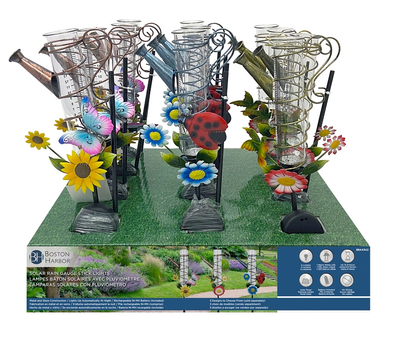 Boston Harbor 26146 Rain Gauge, Nickel-Metal Hydride Battery, 1-Lamp ...