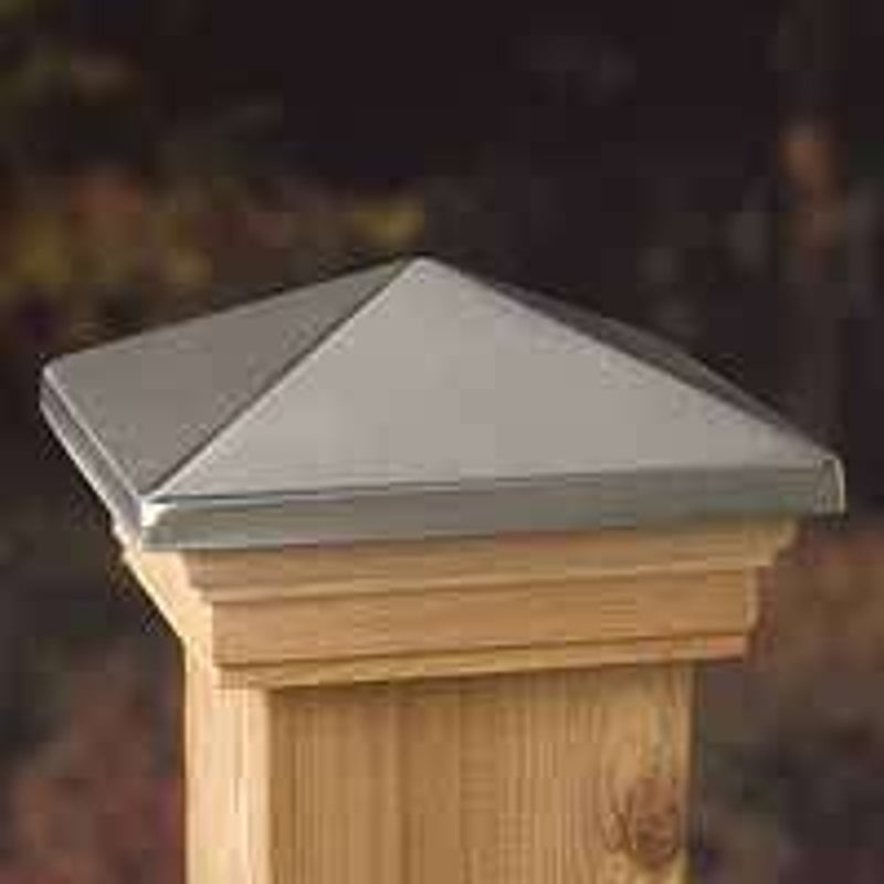 Maine Ornamental 72332 Post Cap, Pyramid Top, 4 in L, 4 in W, Cedar ...