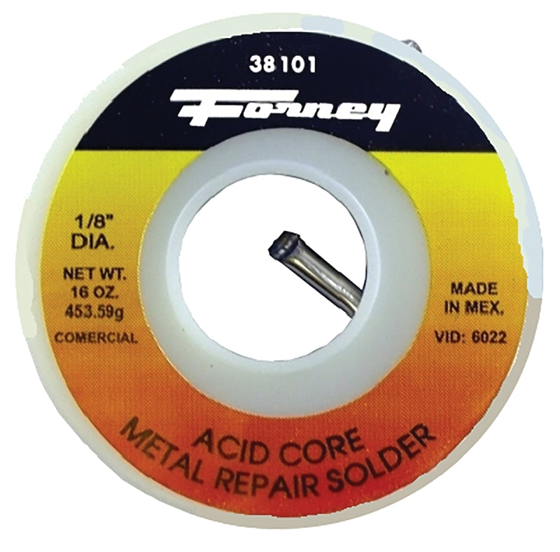 Forney 38101 Solder, 16 oz, Solid, 575 deg F Melting Point – Shell ...