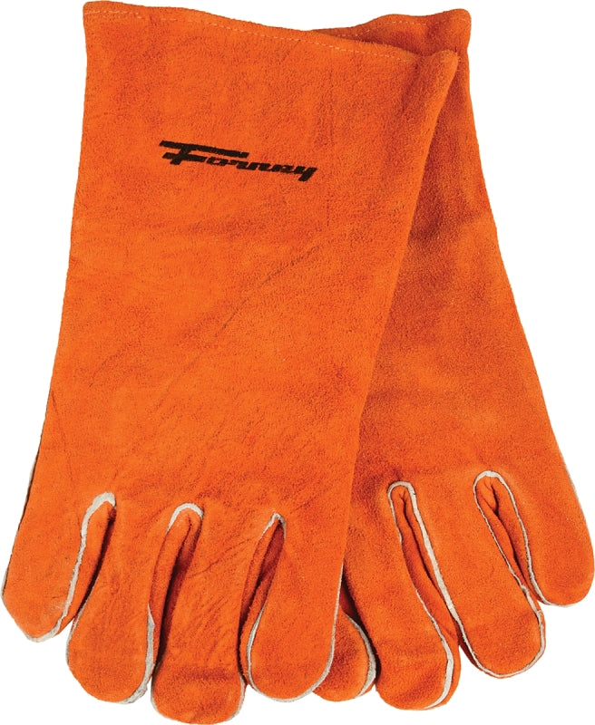 ForneyHide 53432 Welding Gloves, Men's, XL, Gauntlet Cuff, Leather Pal ...