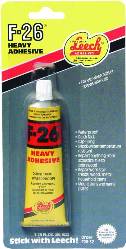 Leech Adhesives F26-32 Construction Adhesive, Beige, 1.25 fl-oz Tube ...