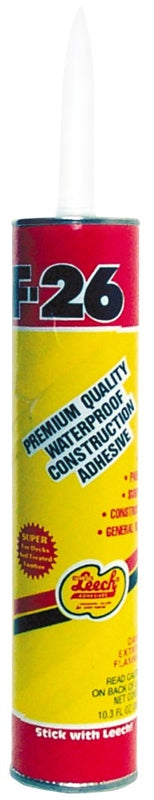 Leech F26-33-12 Construction Adhesive, 10.3 oz, Cartridge, Beige, Mast ...