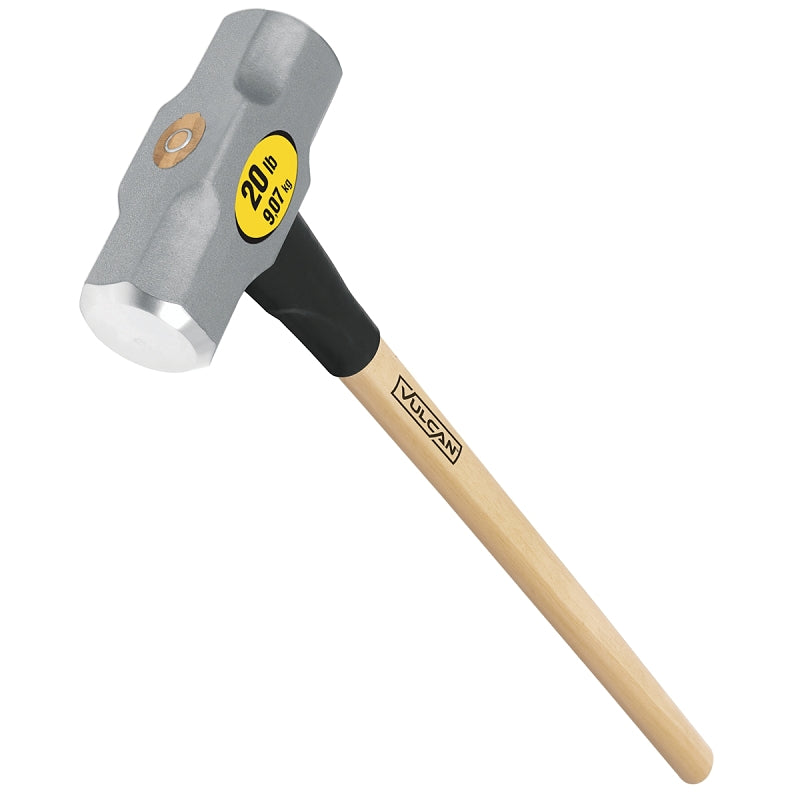 Vulcan 34508 Hammer, 20 lb Head, Sledge, Forged Milled Head, Steel Hea ...